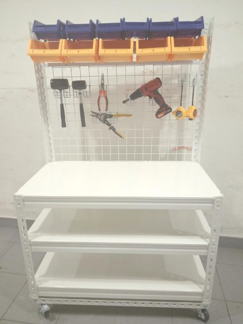 Affordable Mobile Workbench Cart Sg | Boltless Racks - Sgshelving.com